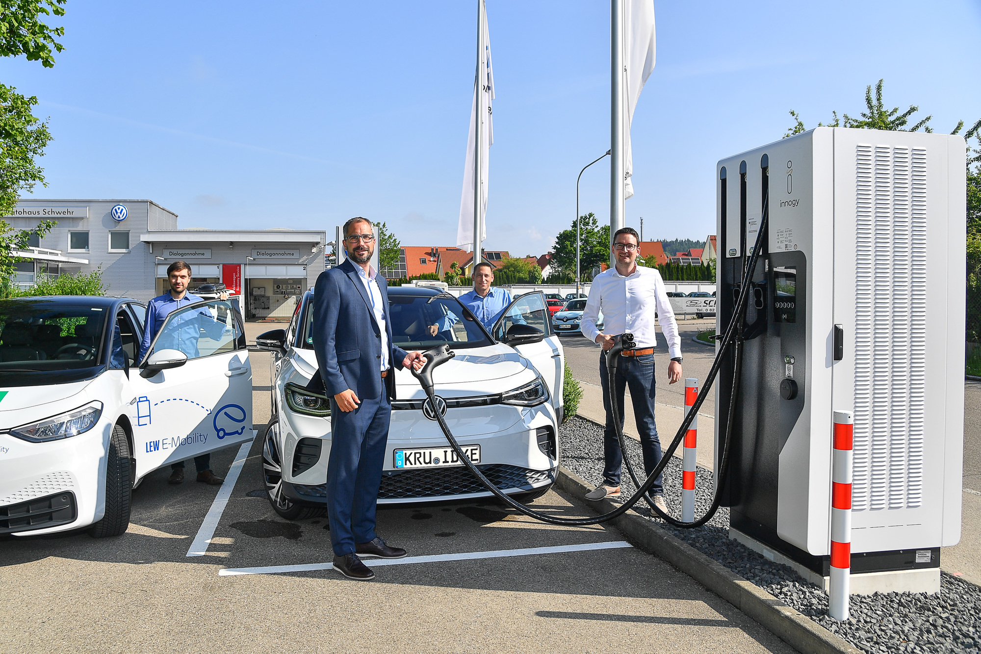 E-Mobility: Erste Schnell-Ladestation in Krumbach in Betrieb ...